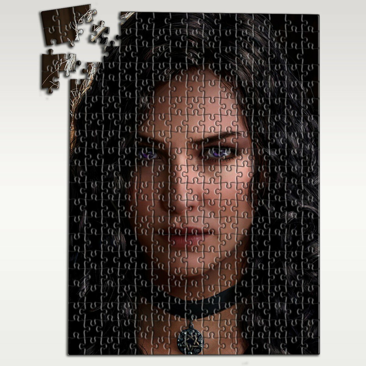 Пазл картонный А3: модель Игра Witcher Ведьмак Йеннифэр - 6011 П
