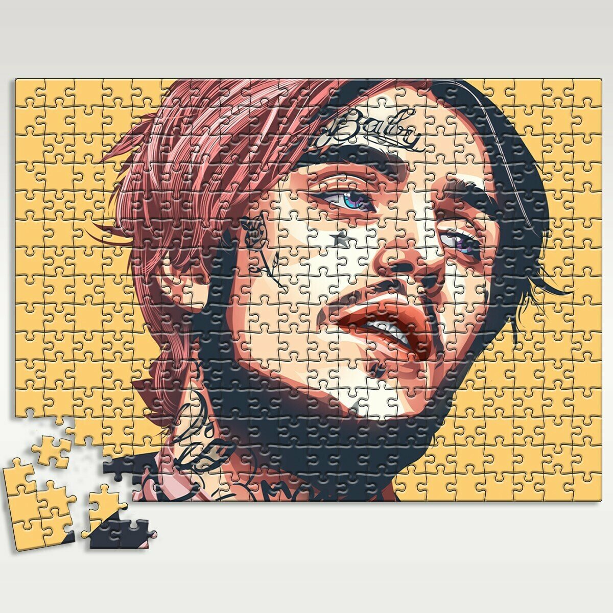 Пазл картонный А3: модель Музыка Lil Peep Лил Пип - 6095
