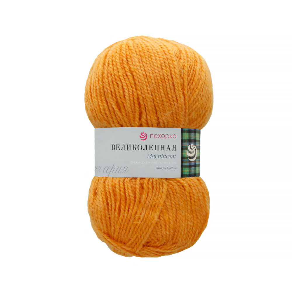 Пехорская ПТ Великолепная пряжа 70% акрил 30% ангора 100 г 300 м для тёплых изделий цвет №393 св. маренго (1шт)