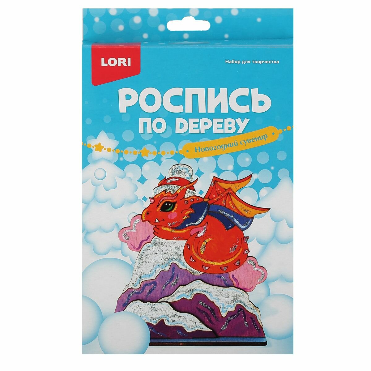 Набор для творчества LORI Роспись по дереву. Игрушки на елку "Новогодние игрушки"