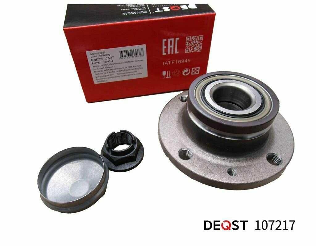 Ступица в сборе с подшипником OPEL CORSA D 07.06- 1.4, Deqst 107217