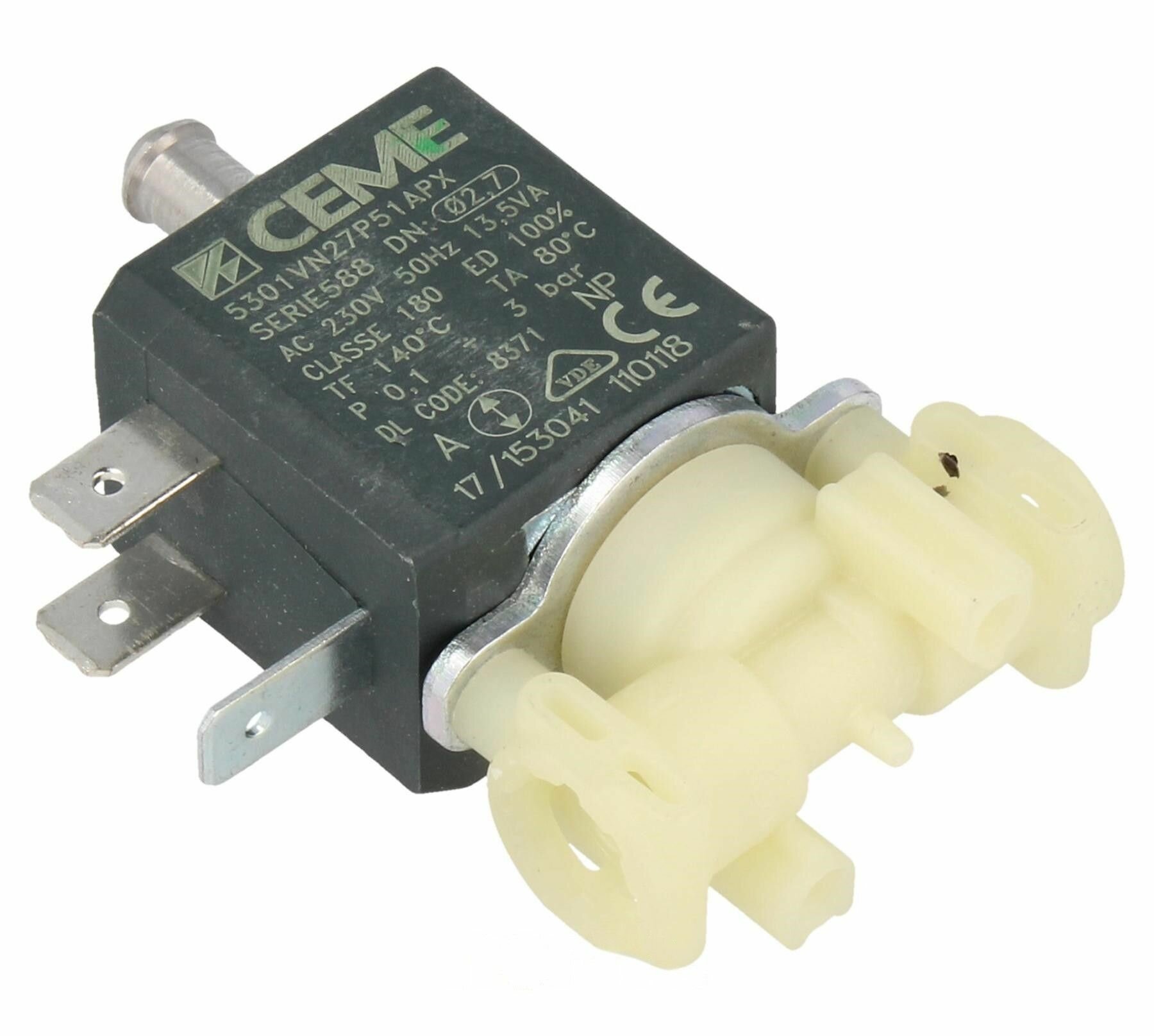 Клапан электромагнитный для кофеварок DeLonghi 5301VN2,7P51APX 5213218371