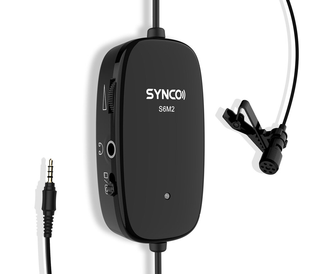 Микрофон Synco Lav-S6M2, петличный, моно, 3.5 мм TRS / TRRS, для интервью