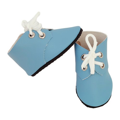 HobbyBe 101 Ботиночки для кукол 7 см нежно-голубые аксессуары для кукольного гардероба