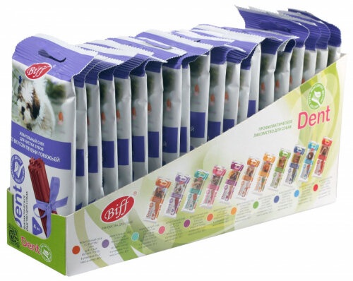 Лакомство для собак Titbit DENT Жевательный снек со вкусом печени говяжьей для мелк собак,35гр (20 шт.)