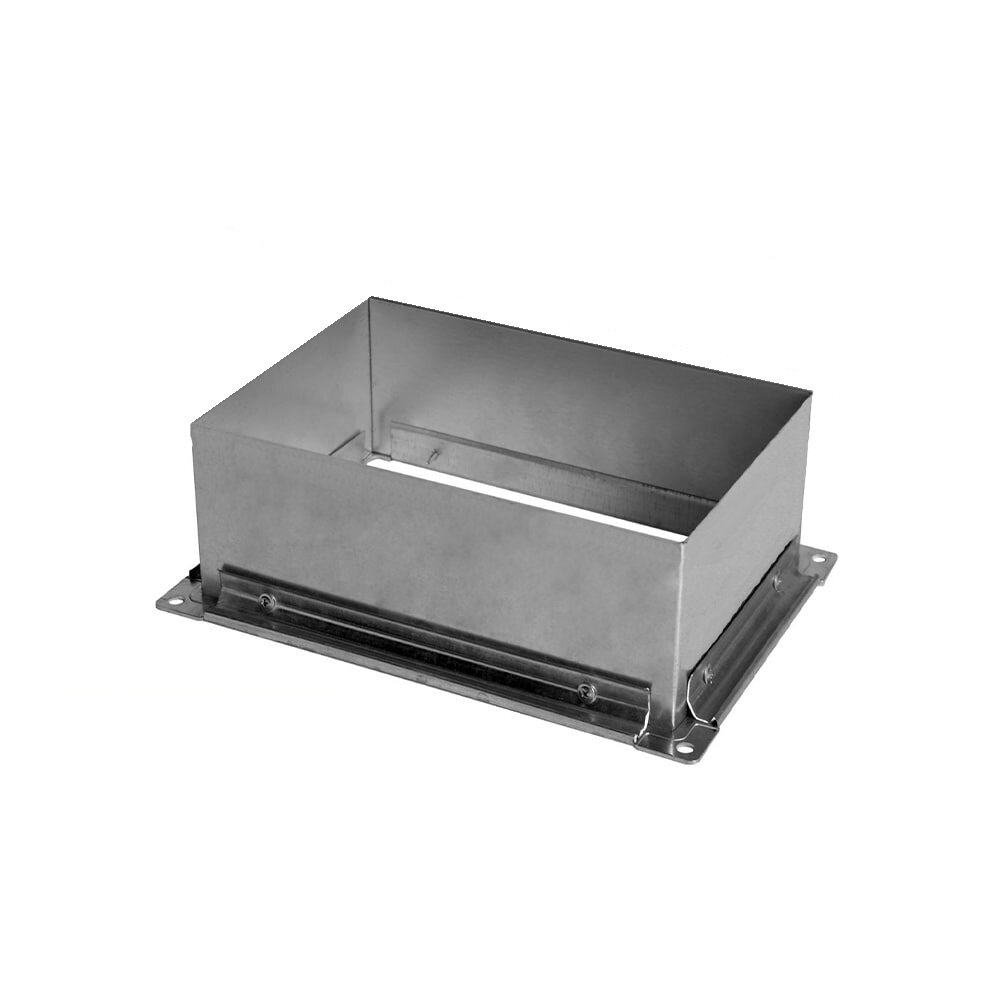 Врезка в прямоугольный воздуховод 600х300мм стальной оцинковка