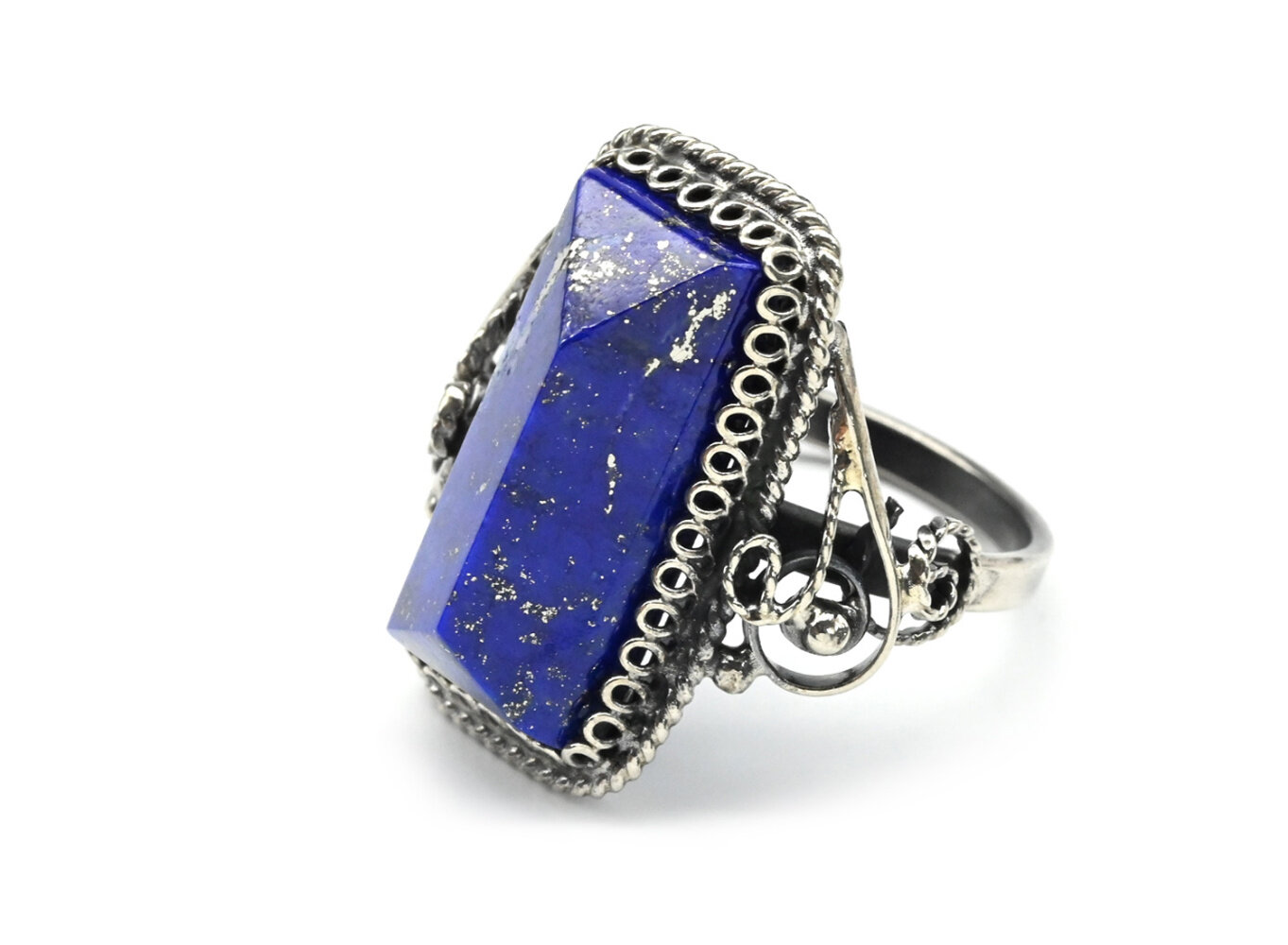 Кольцо, лазурит