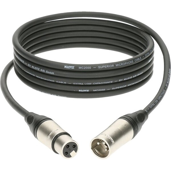 Кабель микрофонный XLR 3pin, 5м, Klotz M2K1FM0500 M2, черный