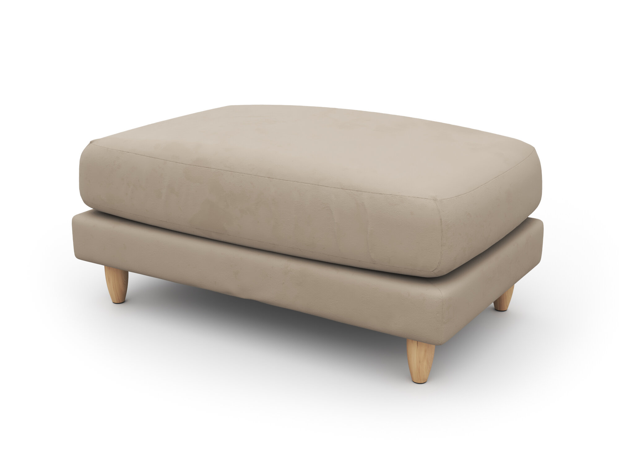 Банкетка Soft Element Корс-2 с мягким сидением, в прихожую, в спальню, велюр, бежевый, стиль современный лофт