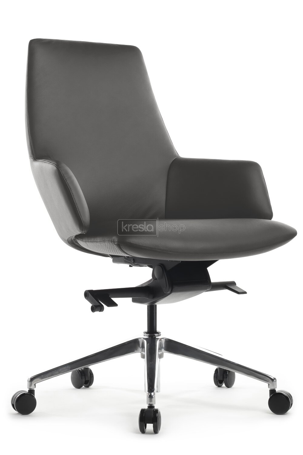 Кресло для персонала Riva Design Спелл-М / Spell-M B1719 серая кожа