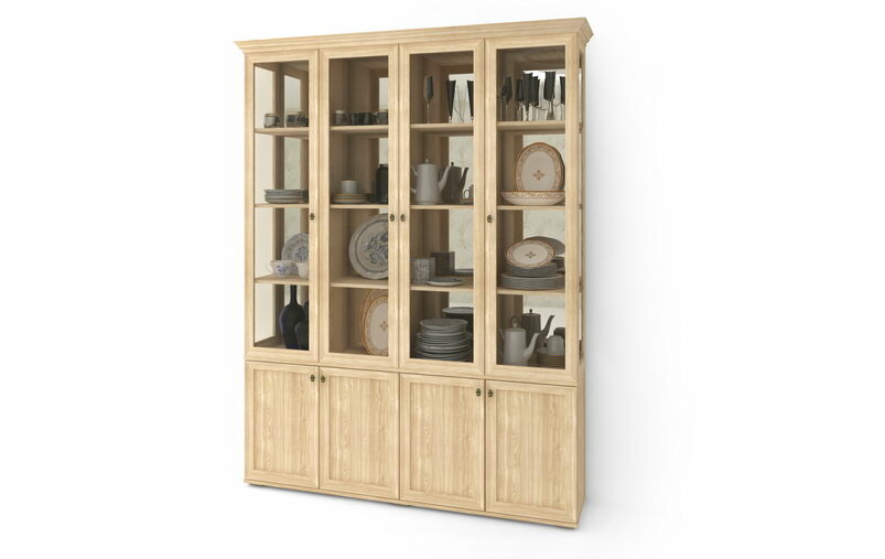 Буфет Версаль-8 Клён для посуды 160*210*41