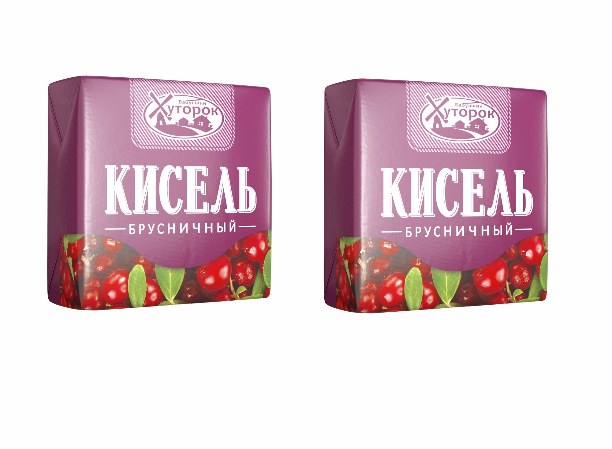 Кисель "Бабушкин хуторок" брусника брикет 180 г 2 шт