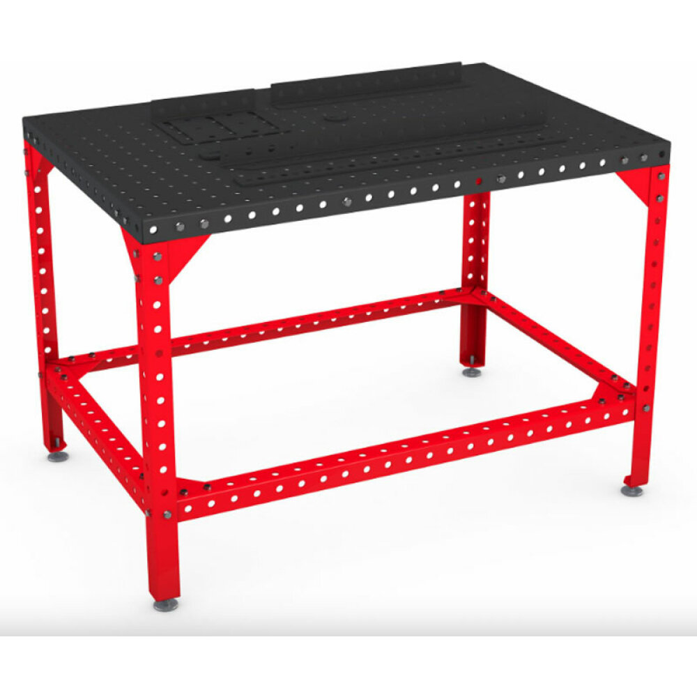 Сварочный большой стол с оснасткой FLAMES столешница краска RAL 9005 1527.104