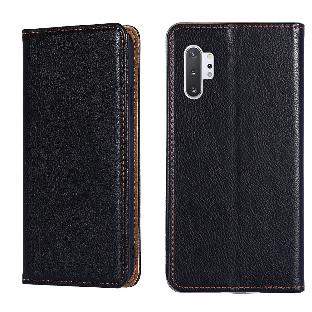 Чехол-книжка MyPads для Samsung Galaxy Note 10+ Plus / Самсунг Ноте 10 Плюс,(черный)