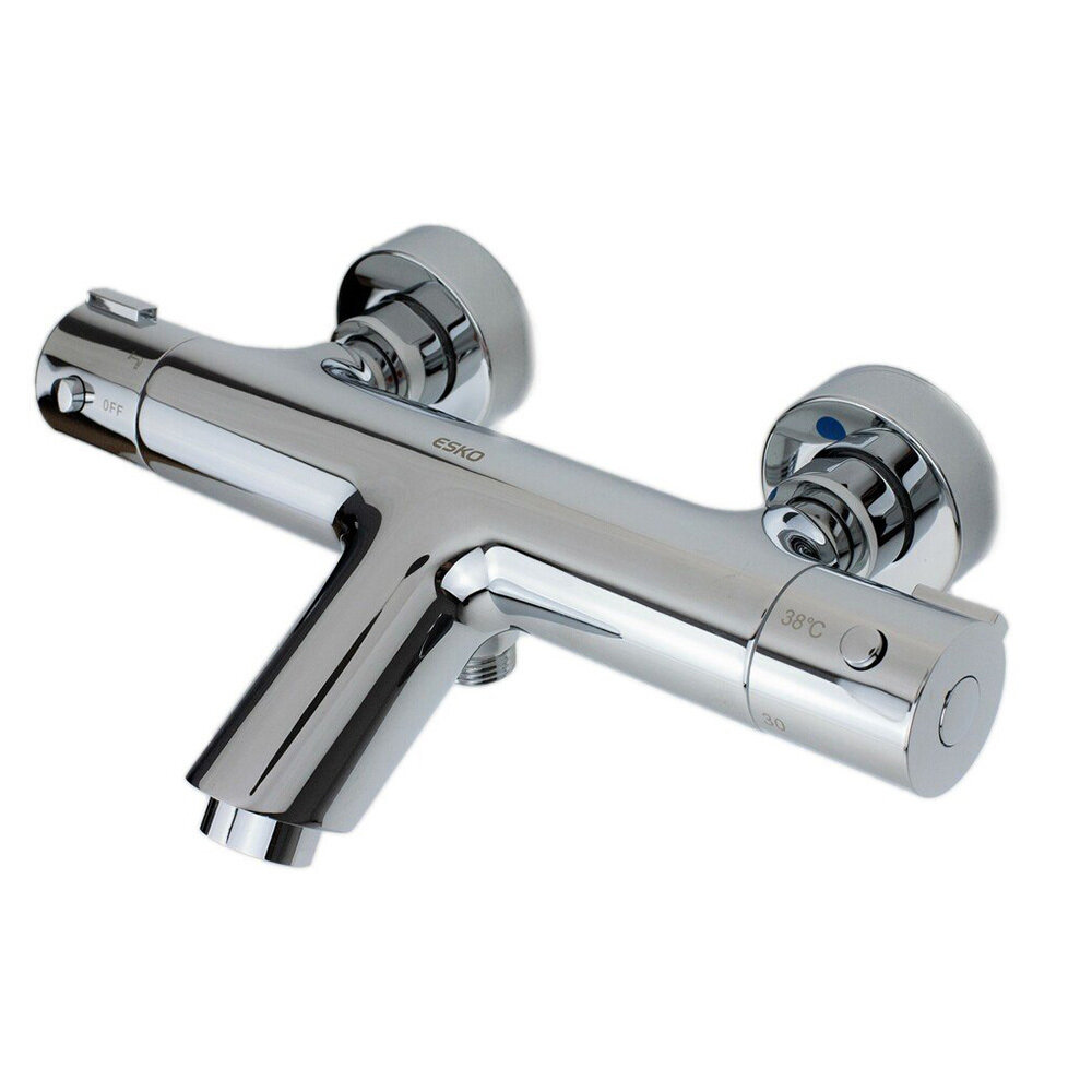 Смеситель для ванны термостатический Esko Mikros хром c коротким изливом без лейки