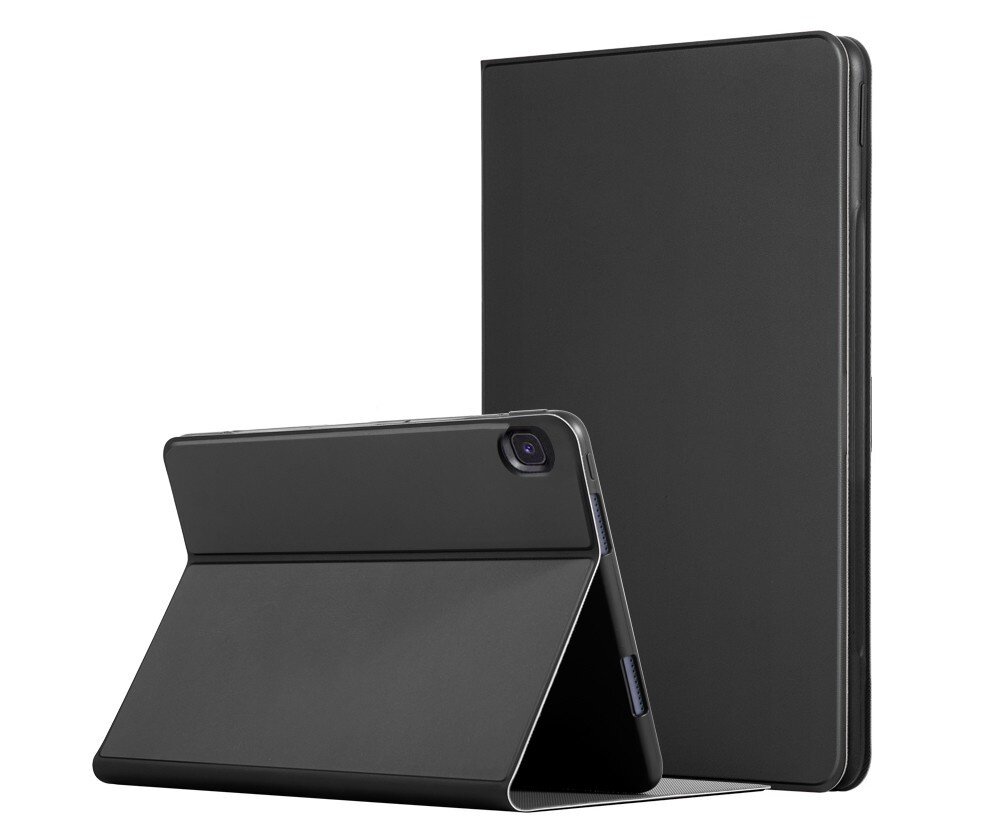 Чехол-книжка из кожи с мультиподставкой для Samsung Galaxy Tab A8 10.5 2021 (X200N/X205/SM-X200) черный