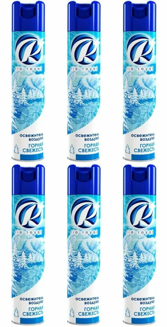 Rio Royal Освежитель воздуха Горная свежесть, 300 мл, 6 шт