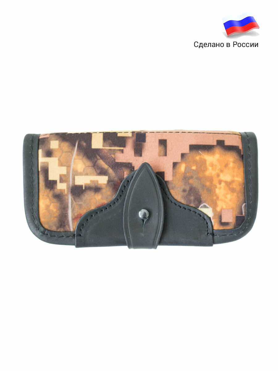 Секция для охотника Калибр-16/12 на 6 патронов ткань/натуральная кожа VIP ХСН лес