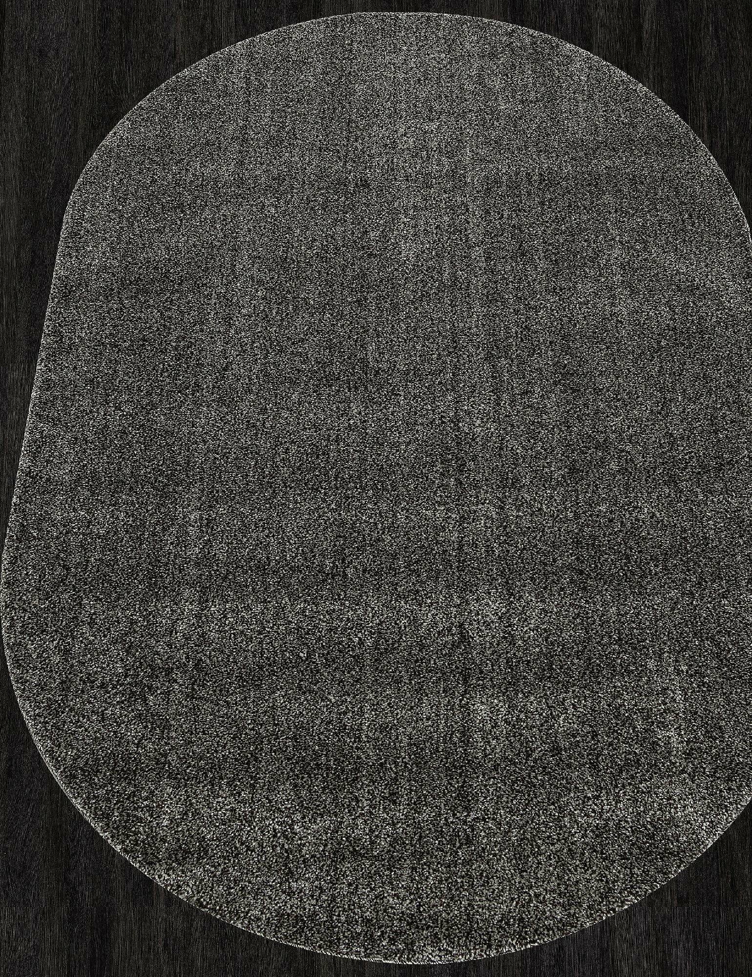 Ковер Овальный на пол в спальню в гостиную 200х300 см однотонный ворс 20 мм шегги 367006 ковренок