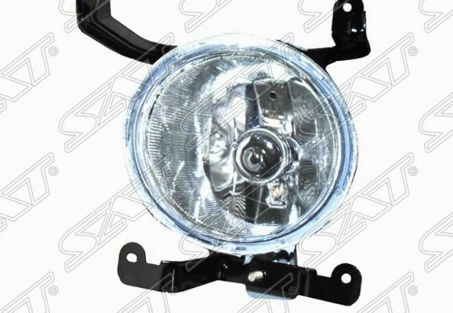 Противотуманная фара SAT, для Hyundai Matrix 06-08, передняя, левая, галоген/светодиод, чёрная