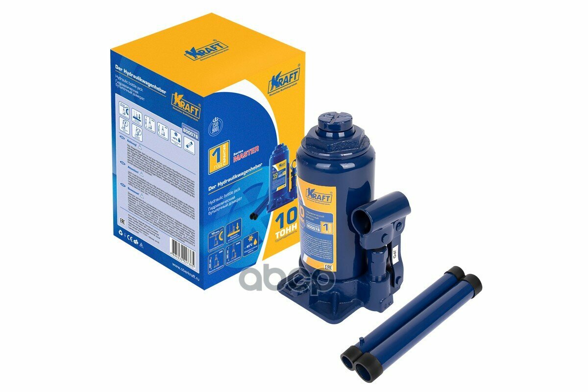 Домкрат бутылочный 10 т. Master Kraft арт. KT 800076