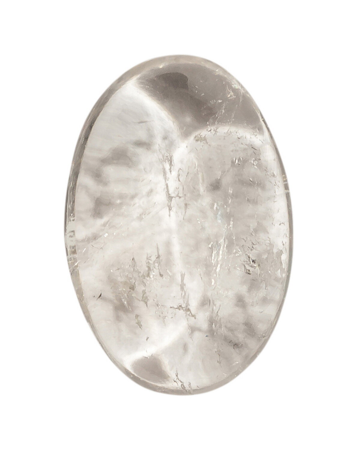 Кабошон-линза дымчатый кварц 23х16х10 мм.