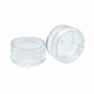 Маленькие пластиковые баночки 3 мл с закручивающимися крышками 25 штук, для бисера и рукоделия