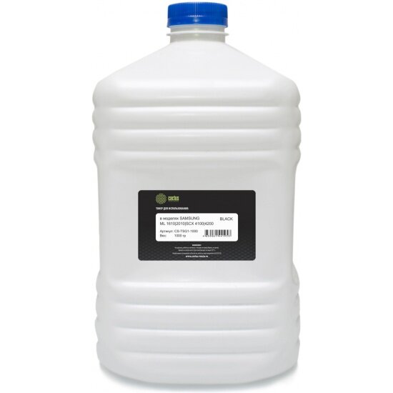Тонер Cactus CS-TSG1-1000 черный флакон 1000гр. для принтера Samsung ML 1610/2010/SCX 4100/4200