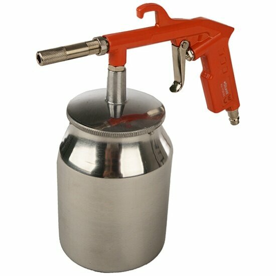 Пистолет пескоструйный Sturm! AU-1720-03 3-4 бар, сопло медное d=2,5мм, бачок 1л