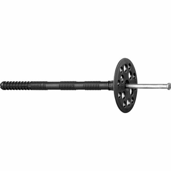 Дюбель для изоляционных материалов Зубр полипропиленовый, металлический стержень, 10 x 160 мм, 100 шт, 4-301525-10-160_z01