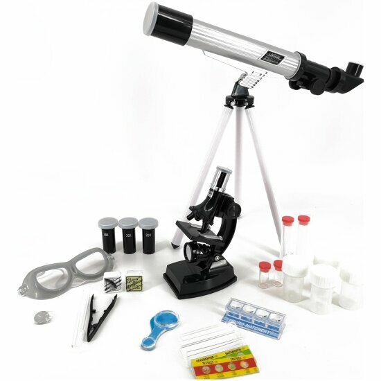 Набор Edu-тoys TM236 Телескоп 20х30х40 + Микроскоп 600х