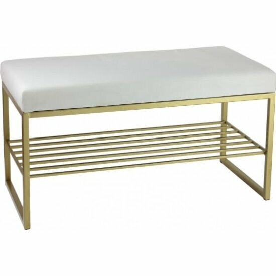 Банкетка Greenween RUBY MINI, золотой, слоновая кость