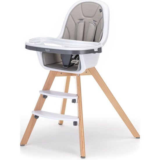 Стульчик для кормления Nuovita Gourmet Grigio, Legno/Серый, Деревянный