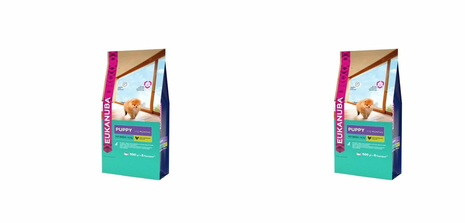 Eukanuba сухой корм для щенков миниатюрных пород, 500 г, 2 шт