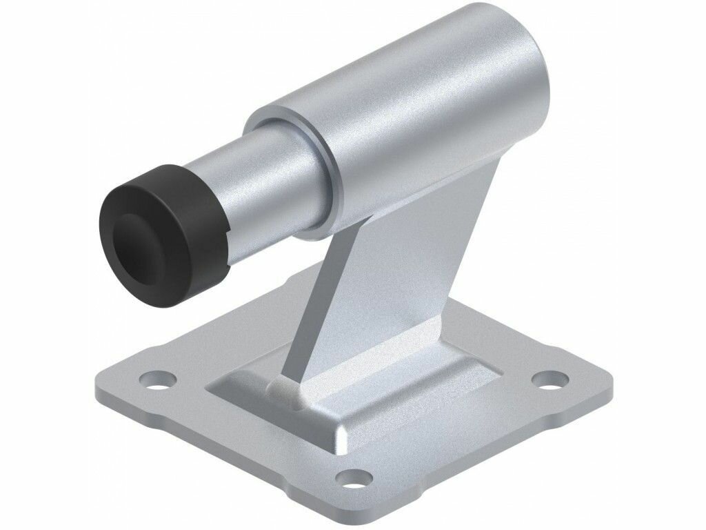 Упор для распашных ворот, оцинкованный, с амортизатором, механический, 1 шт