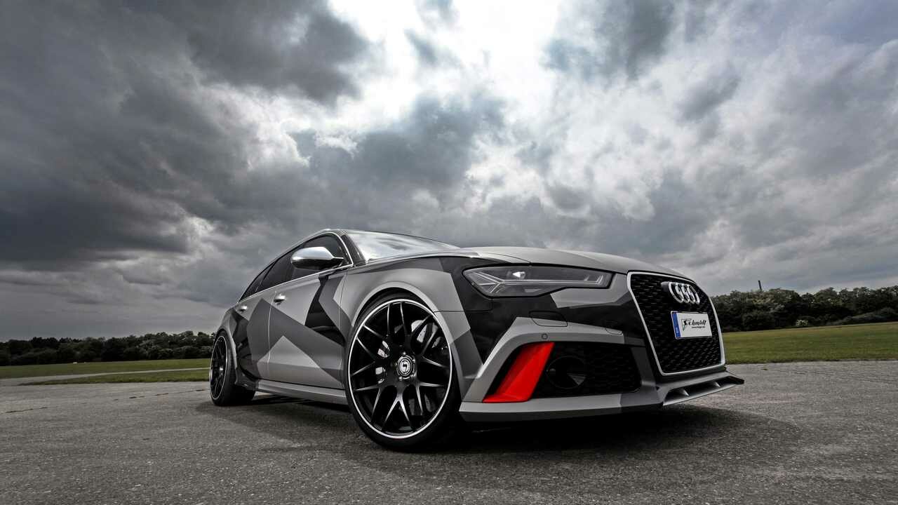 Картина на холсте 60x110 LinxOne "Авто небо облака ауди audi" интерьерная для дома / на стену / на кухню / с подрамником