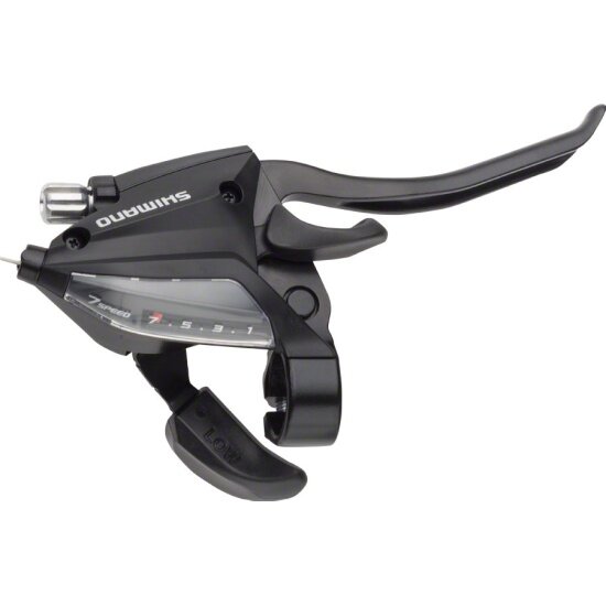 Переключатель задний Shimano ASTEF5002RV7ALC 2-8012 шифтер+торм. ручка, 7ск. прав, трос, черный