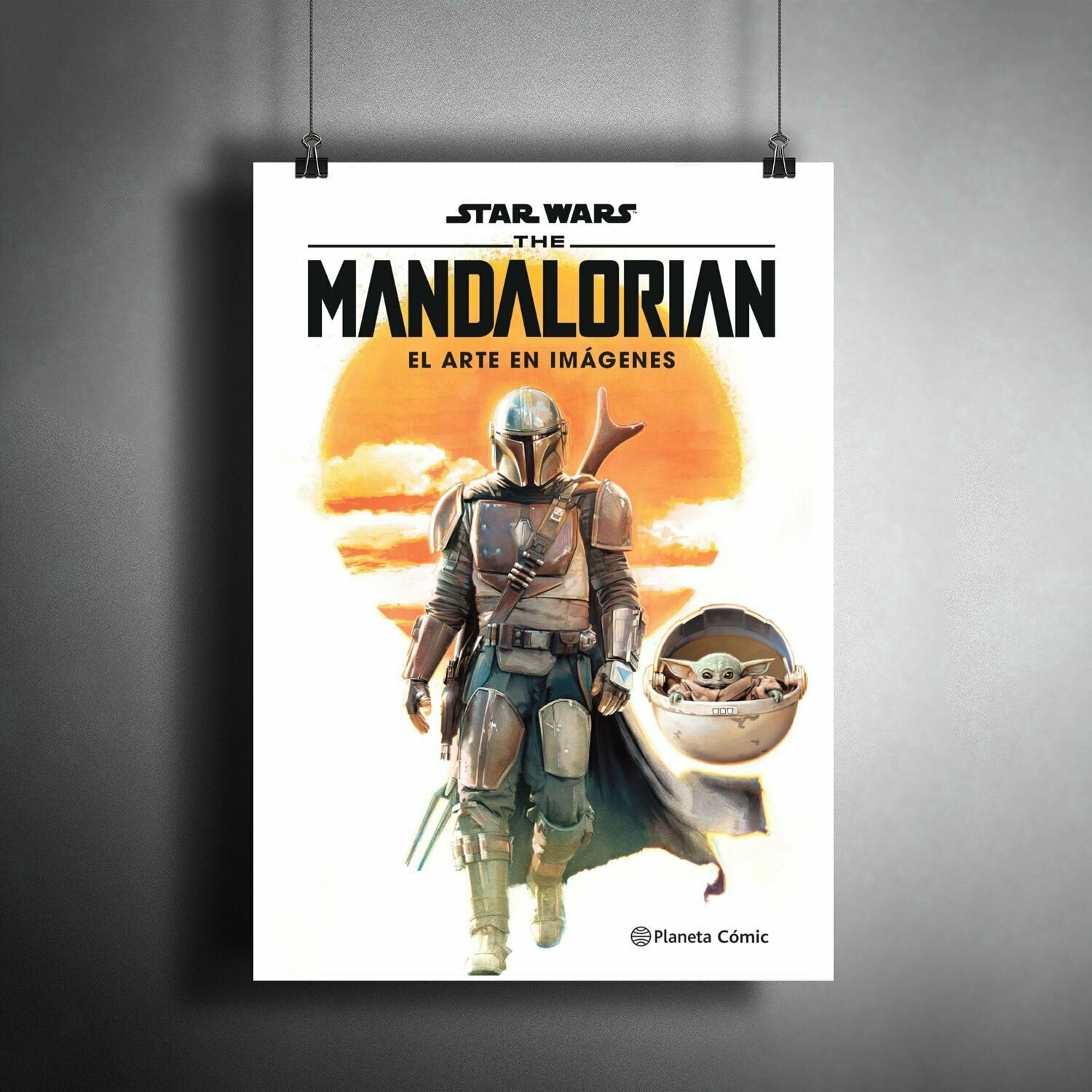 Постер плакат для интерьера "Сериал: Звёздные войны: Мандалорец. Star Wars: The Mandalorian" / A3 (297 x 420 мм)