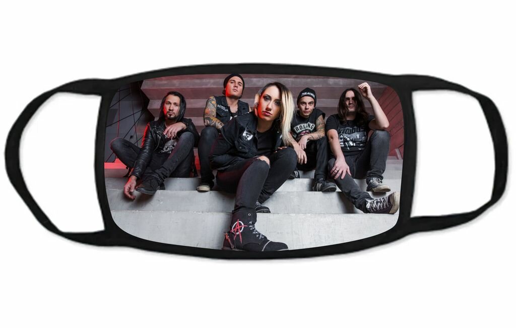 Маска защитная тканевая на лицо Louna, Луна №4, Взрослая - 20 на 12,5 см