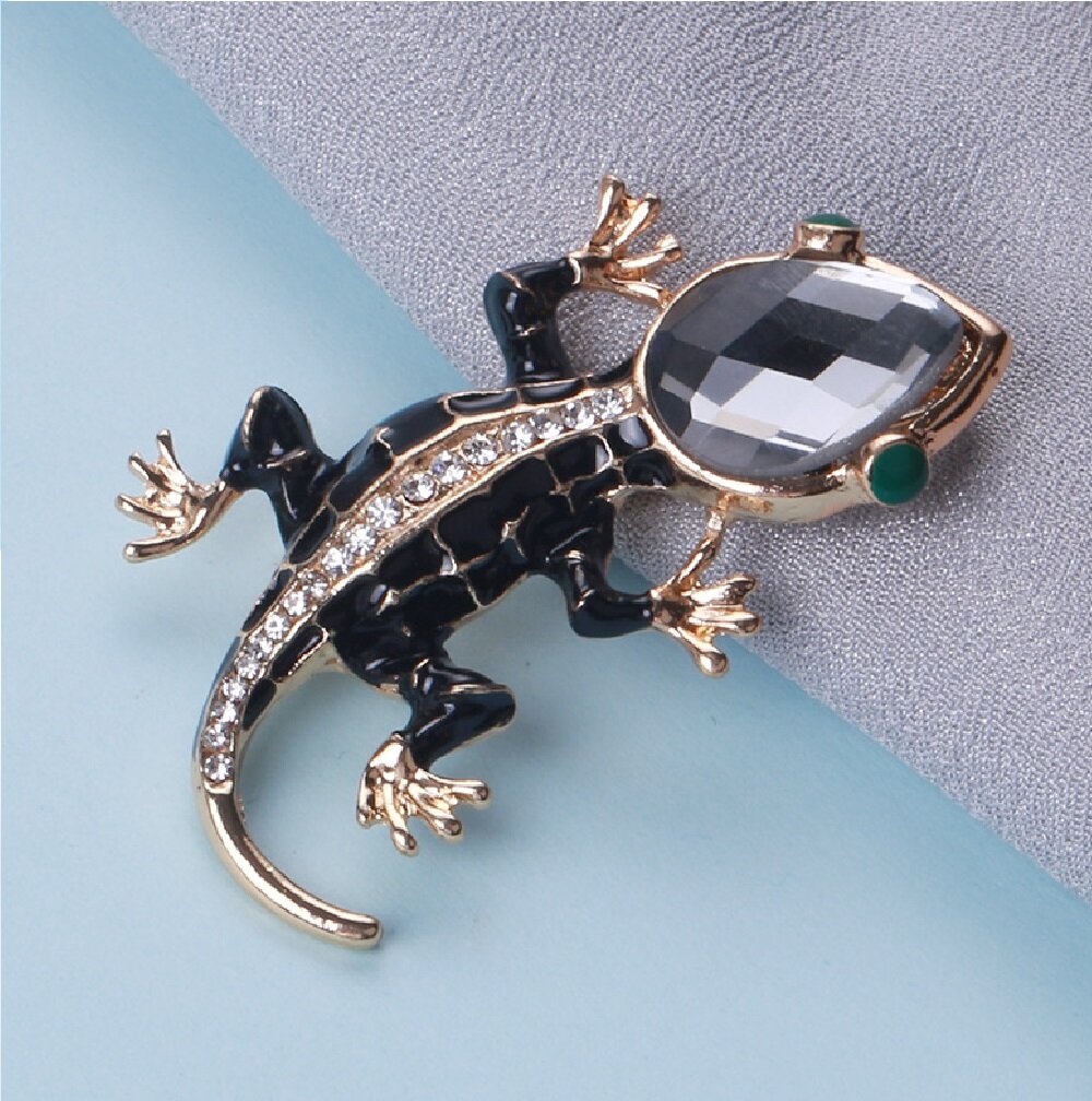 Брошь, хрусталь, эмаль, стразы