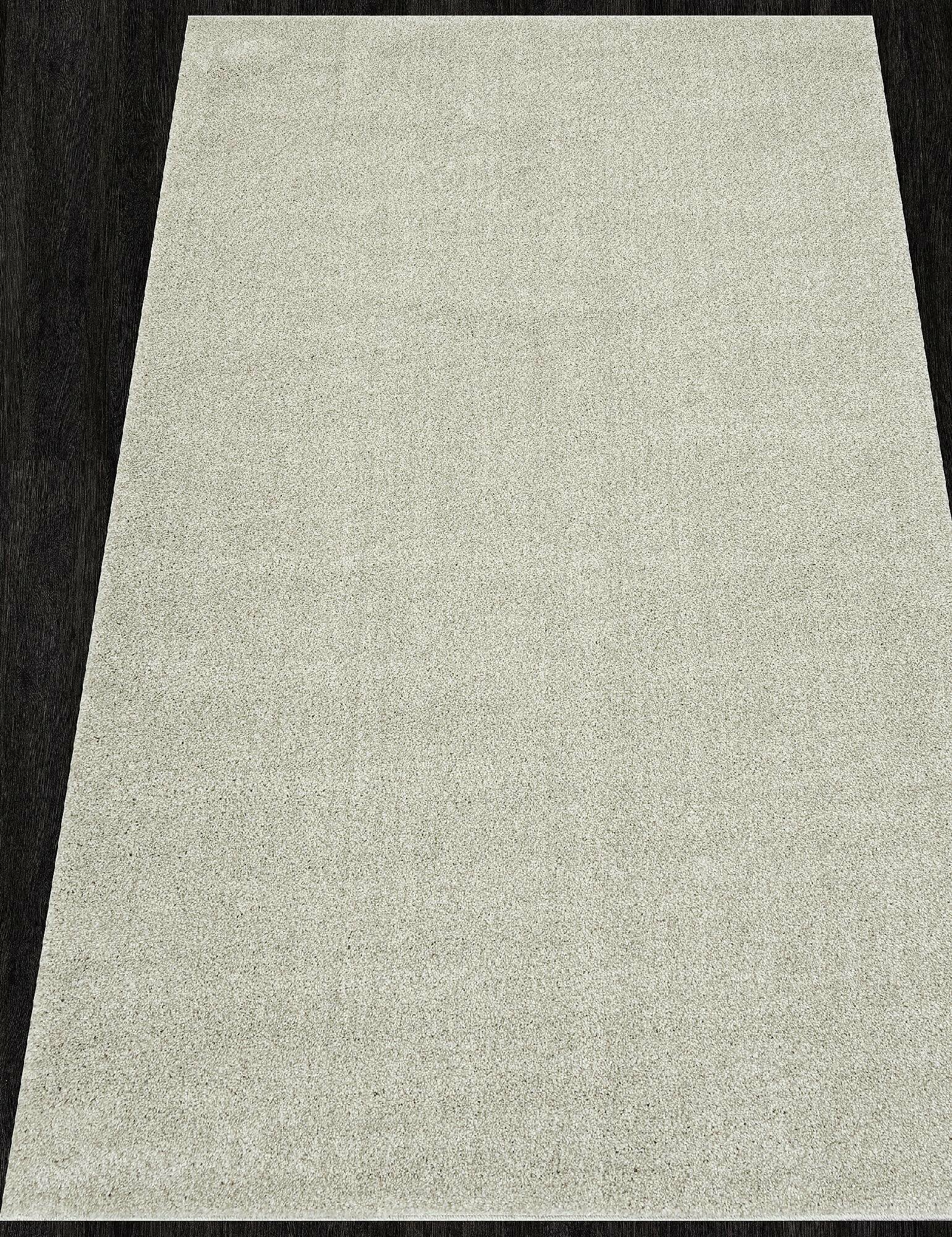 Ковер на пол в спальню в гостиную 200х300 см светлый однотонный ворс 20 мм шегги 367310 ковренок