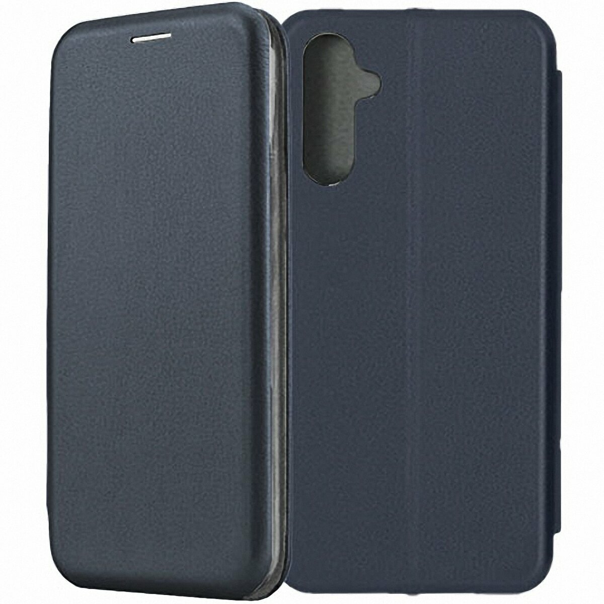 Чехол-книжка для Samsung Galaxy A14 A145 темно-синий / подставка, отделение для карт
