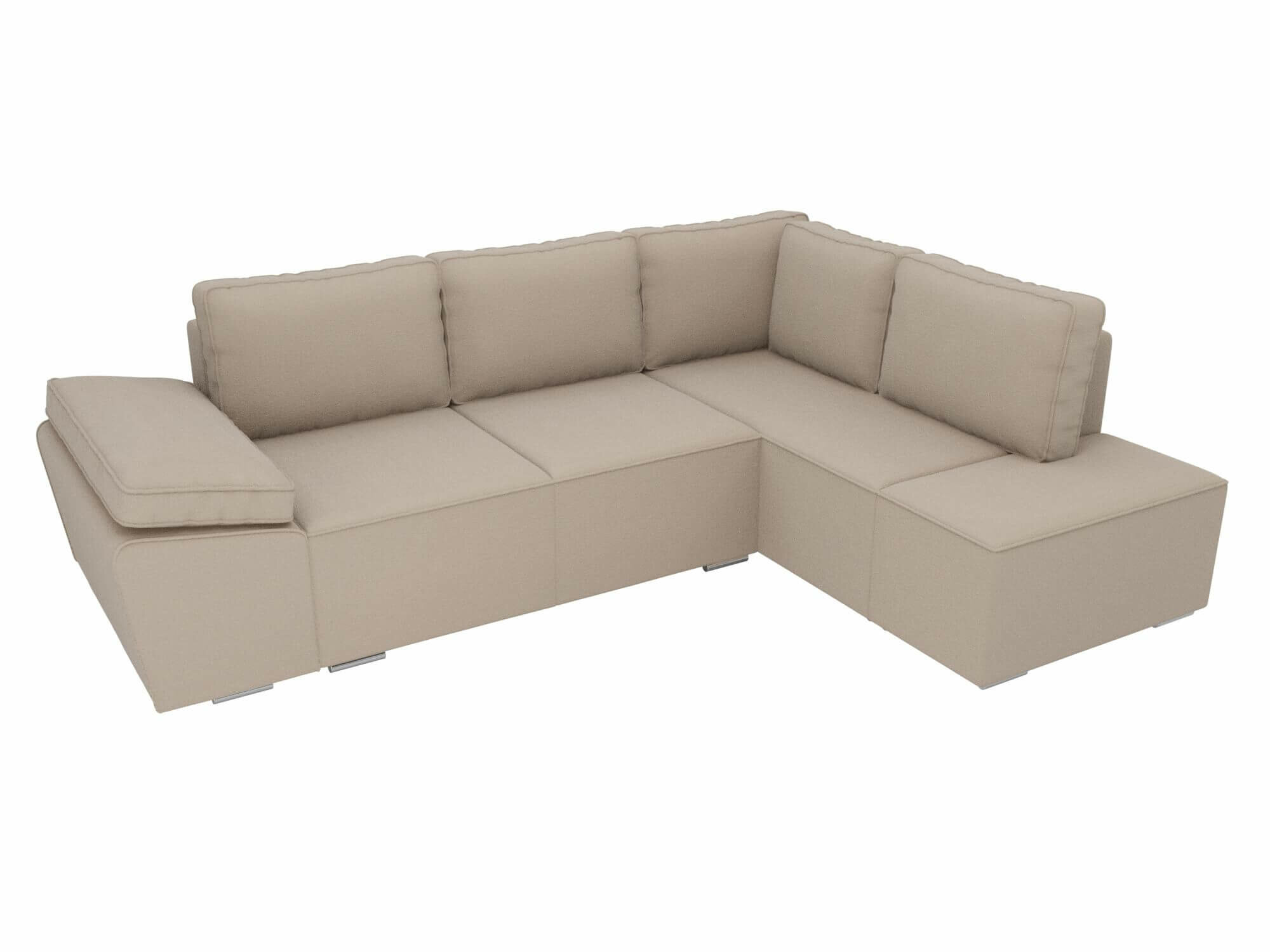 Artum Диван угловой Хавьер, Диван еврокнижка Хавьер рогожка бежевый правый