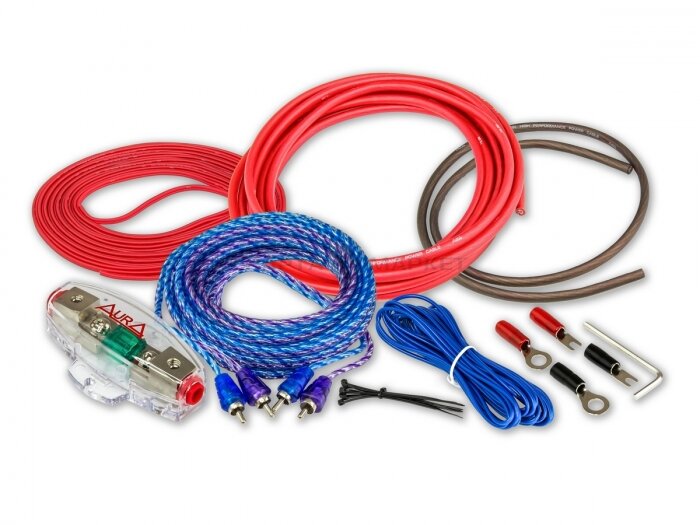 Комплект проводов  для подключения 2-х канального усилителя 10AWG ECO