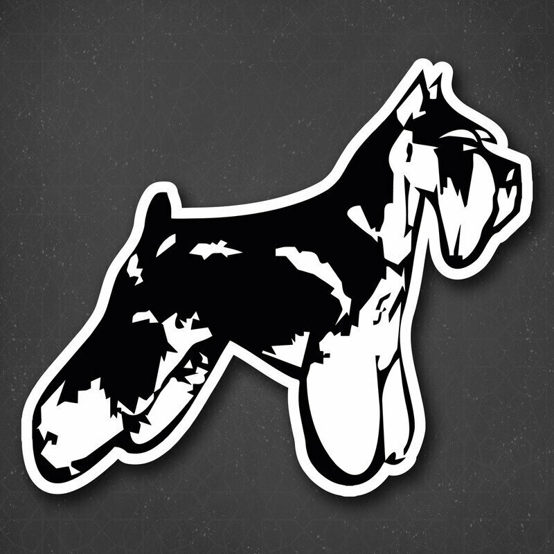 Наклейка на авто "Шнауцер №3" 22x19 см