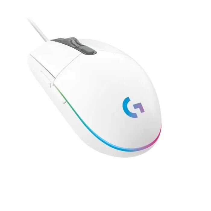 Мышь игровая Logitech G102 LightSync проводная, USB Type A, белая — фото 1