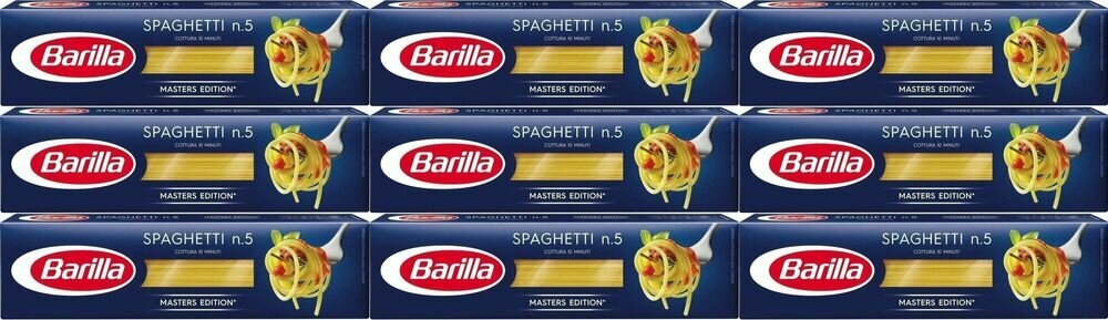 Barilla Макаронные изделия Спагетти №5, 450 г, 9 уп.