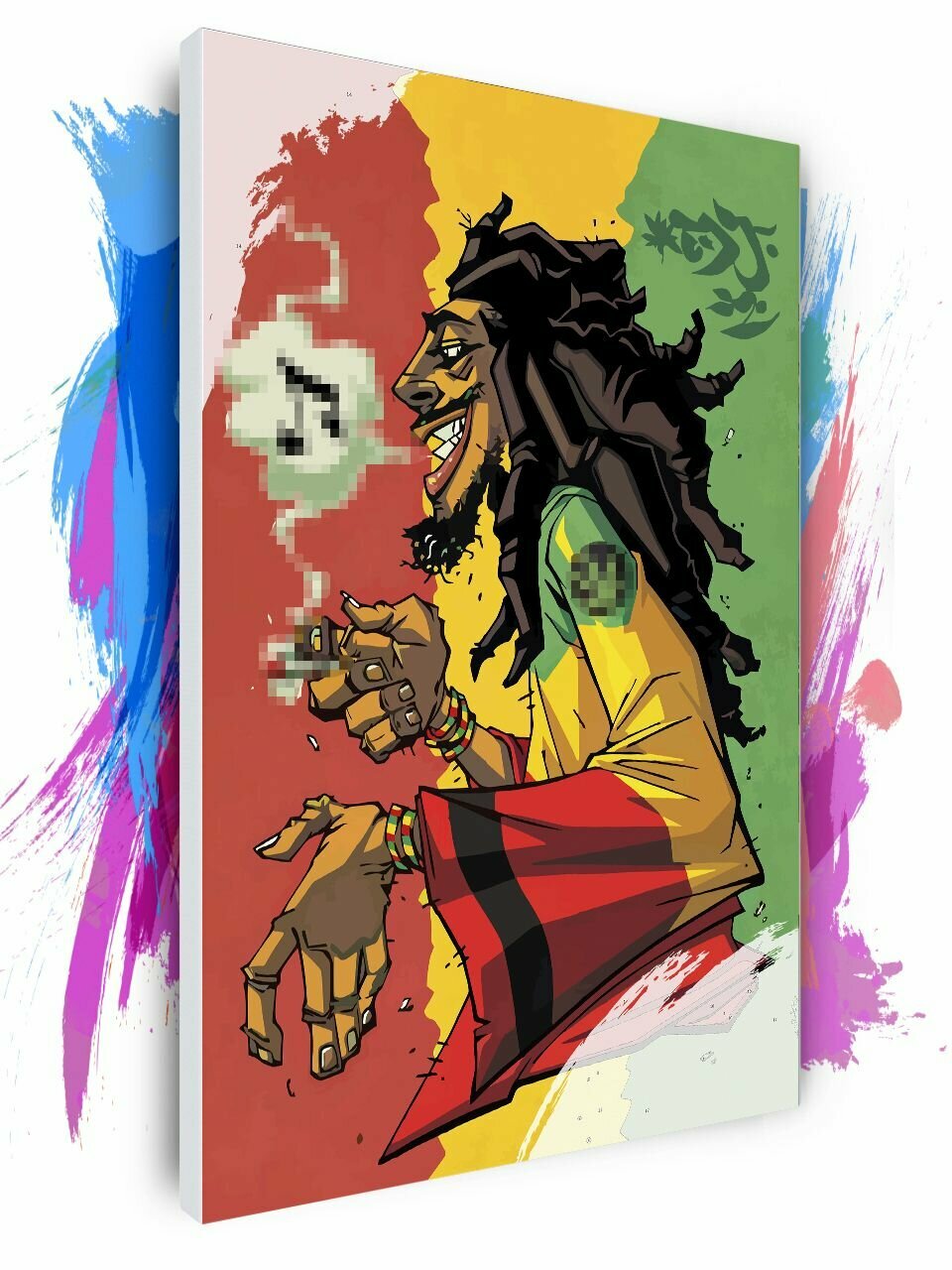Картина по номерам на холсте Bob Marley - Vapor, 80 х 120 см