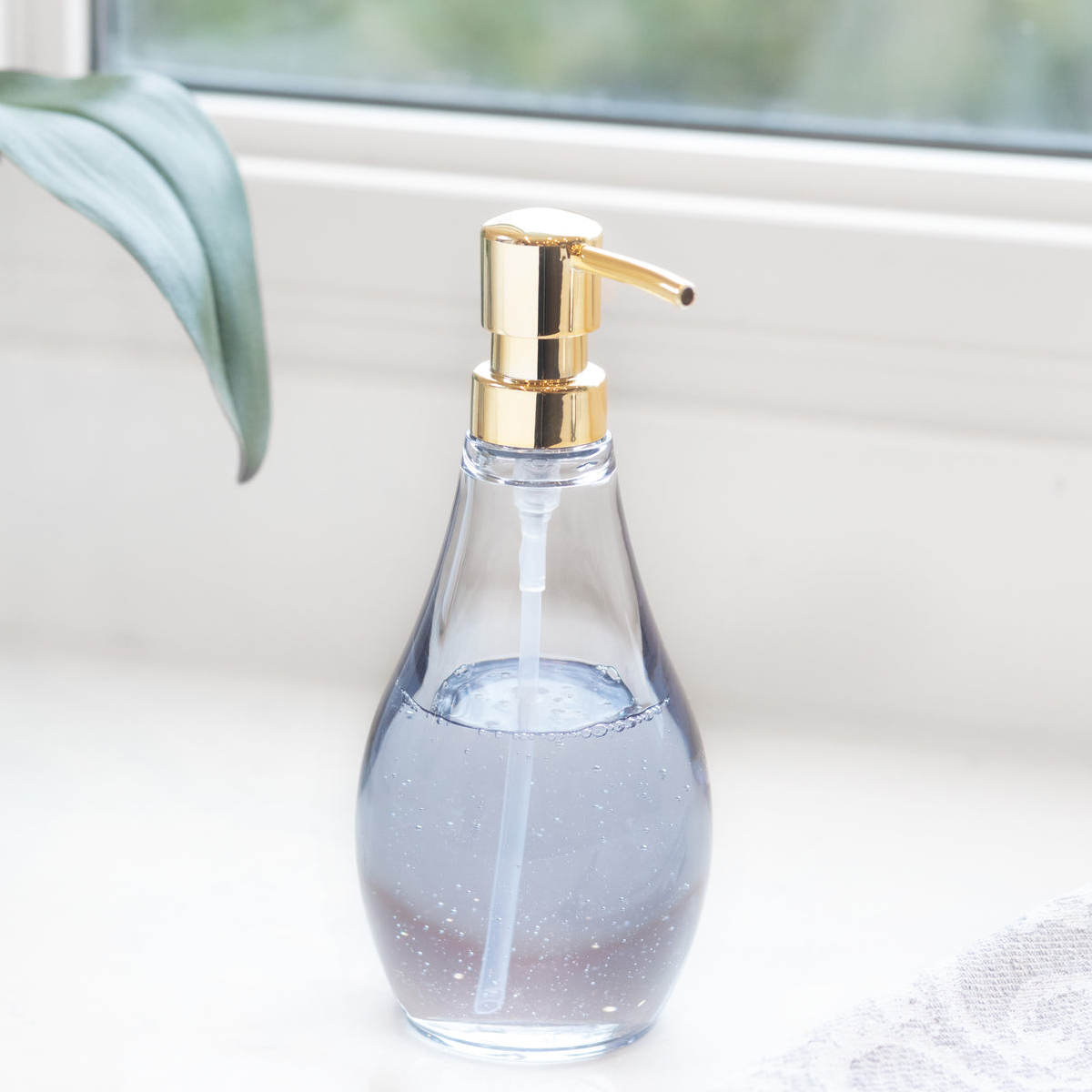Диспенсер для мыла Umbra Droplet, сине-серый