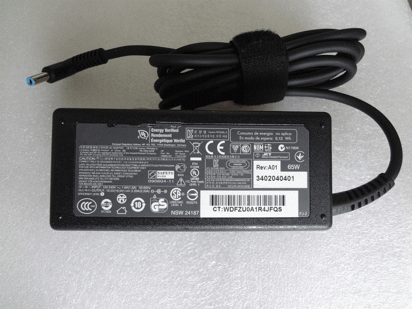 Адаптер блок питания для ноутбука HP ppp009a PPP009D PPP009C 19,5V-3,33A 65W (4,5*3,0mm)